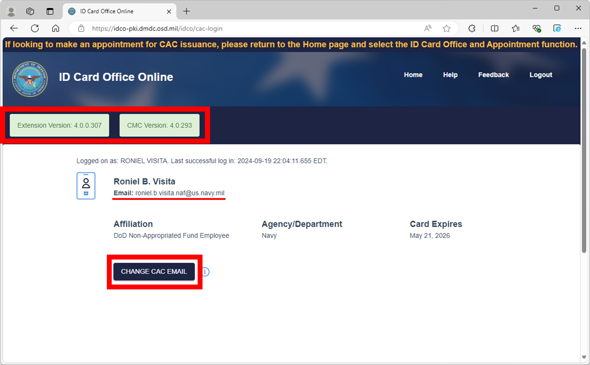 Change your CAC Email Address – CNRJ FFR IT Helpdesk